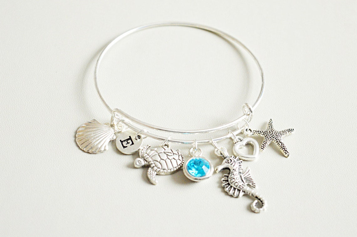 Beach Bracelet Ocean Bracelet Beach Themed Gift Beach | Etsy