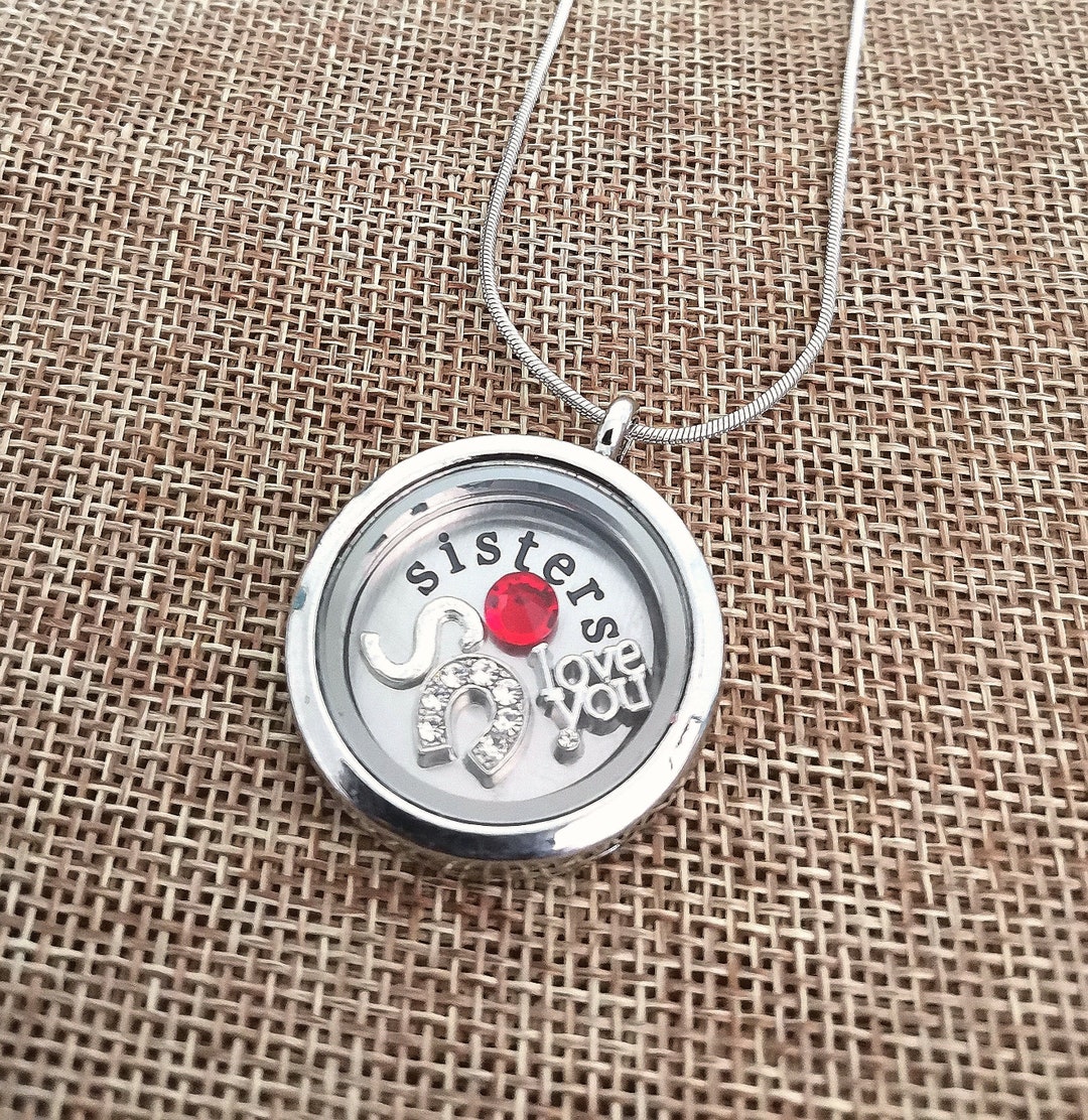 Sister Locket Necklace, Sister Memory Locket, Sister Birthday Gift ...