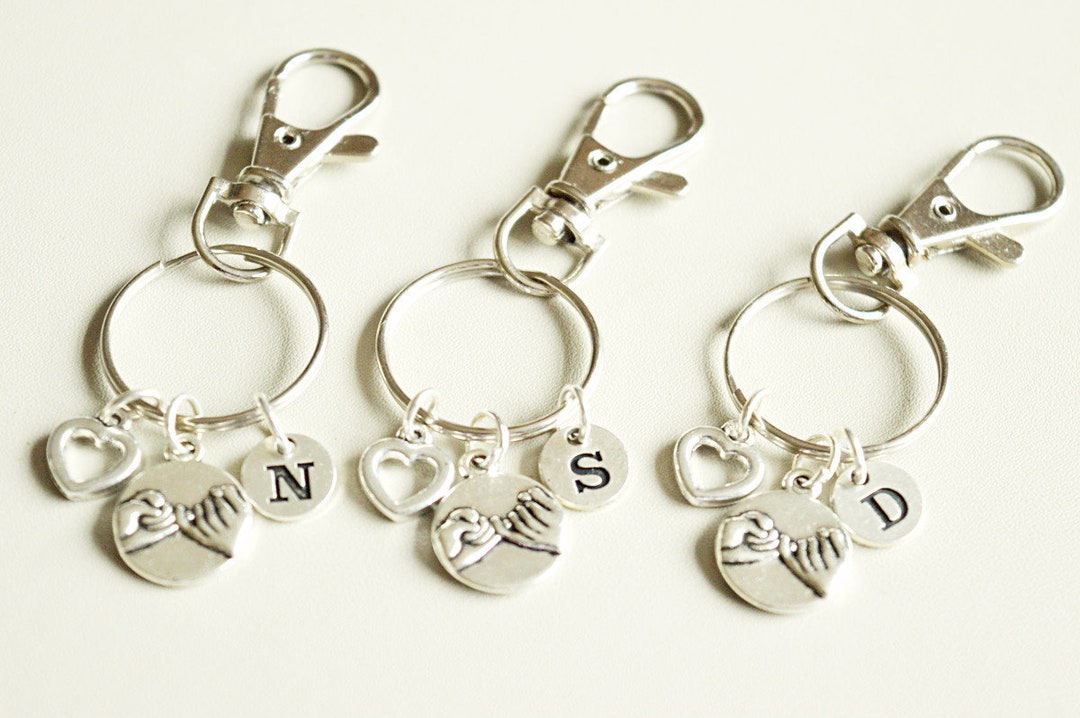 Friendship Keyrings, 3 Best Friends Keychain, 3 Friendship Keychain, 3 ...