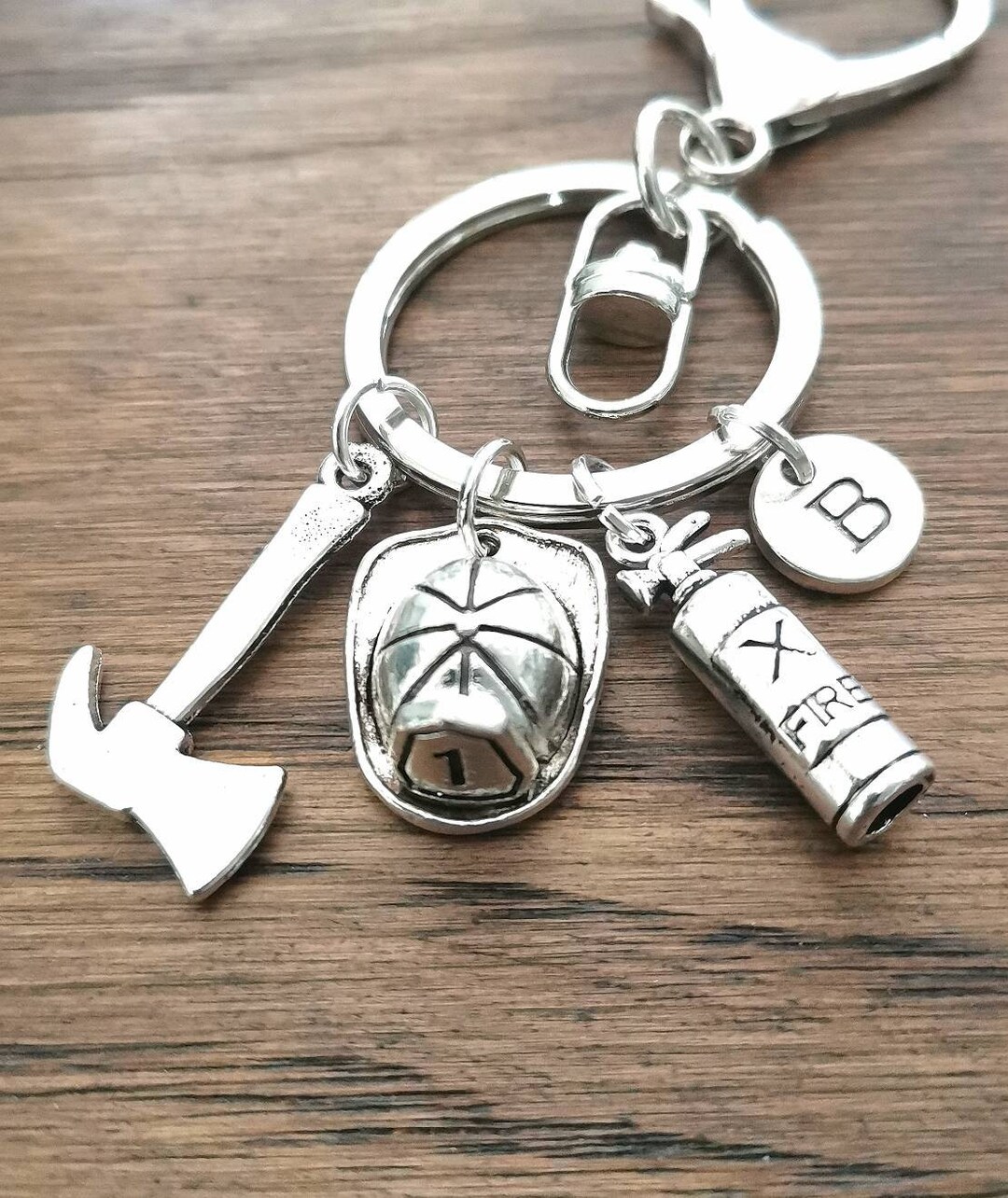 Fireman Keyring, Fireman Gifts, Firefighter Gifts, Fireman Keychain ...