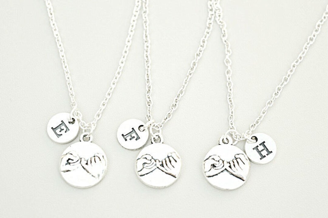 3 Friends, 3 Friends Necklace, 3 Friends Gifts, Three Friends Necklace ...