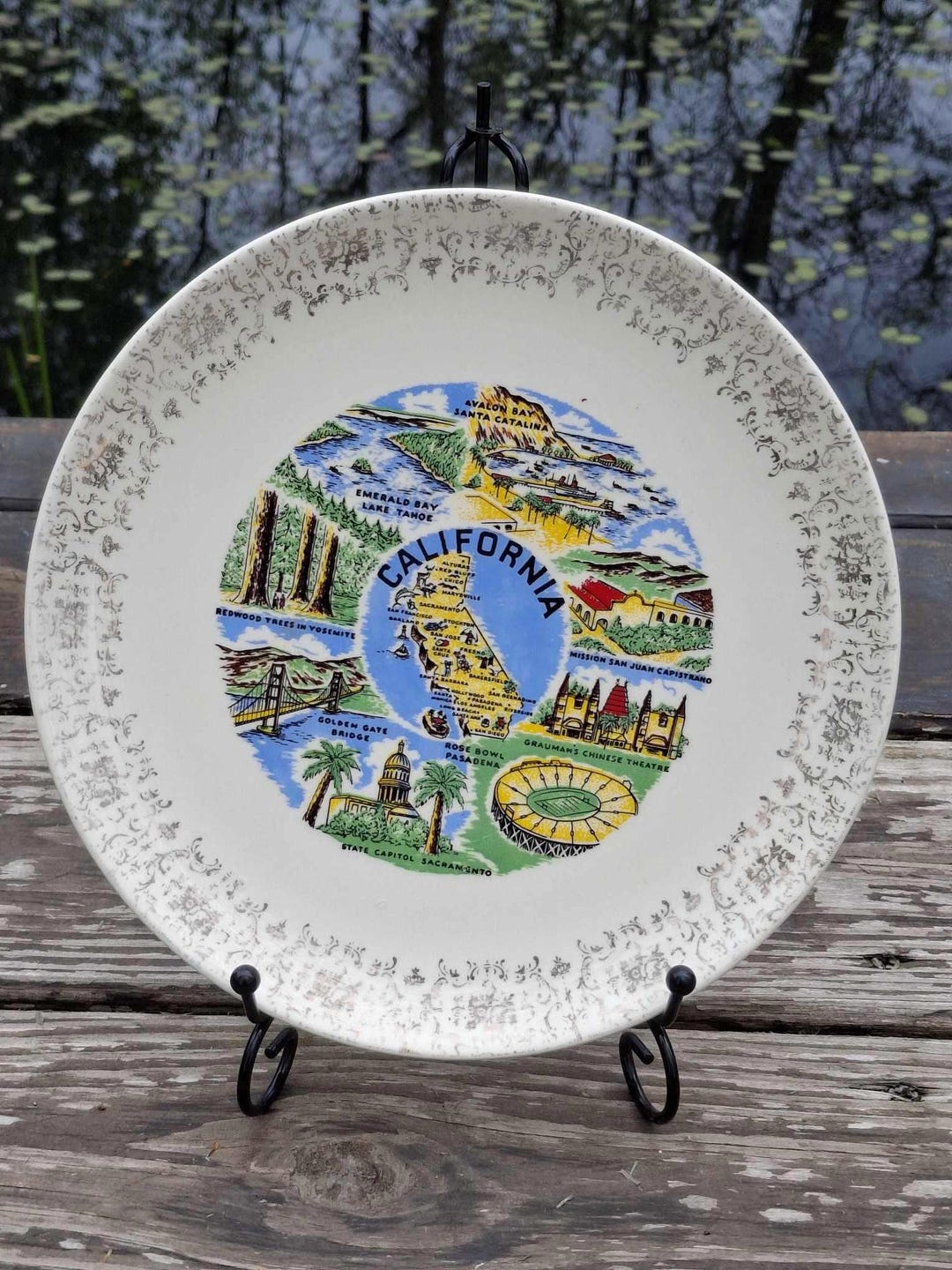 Vintage California Souvenir State Plate. Collectible - Etsy