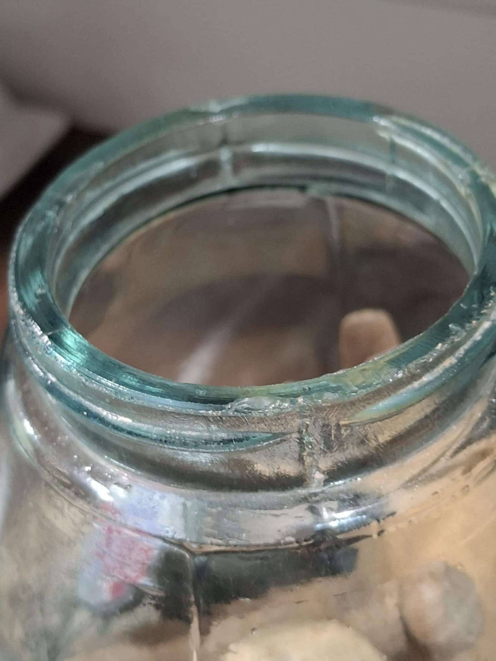 Vintage Half Gallon Size Aqua Ball Mason Jar With Zinc Lid Slope ...