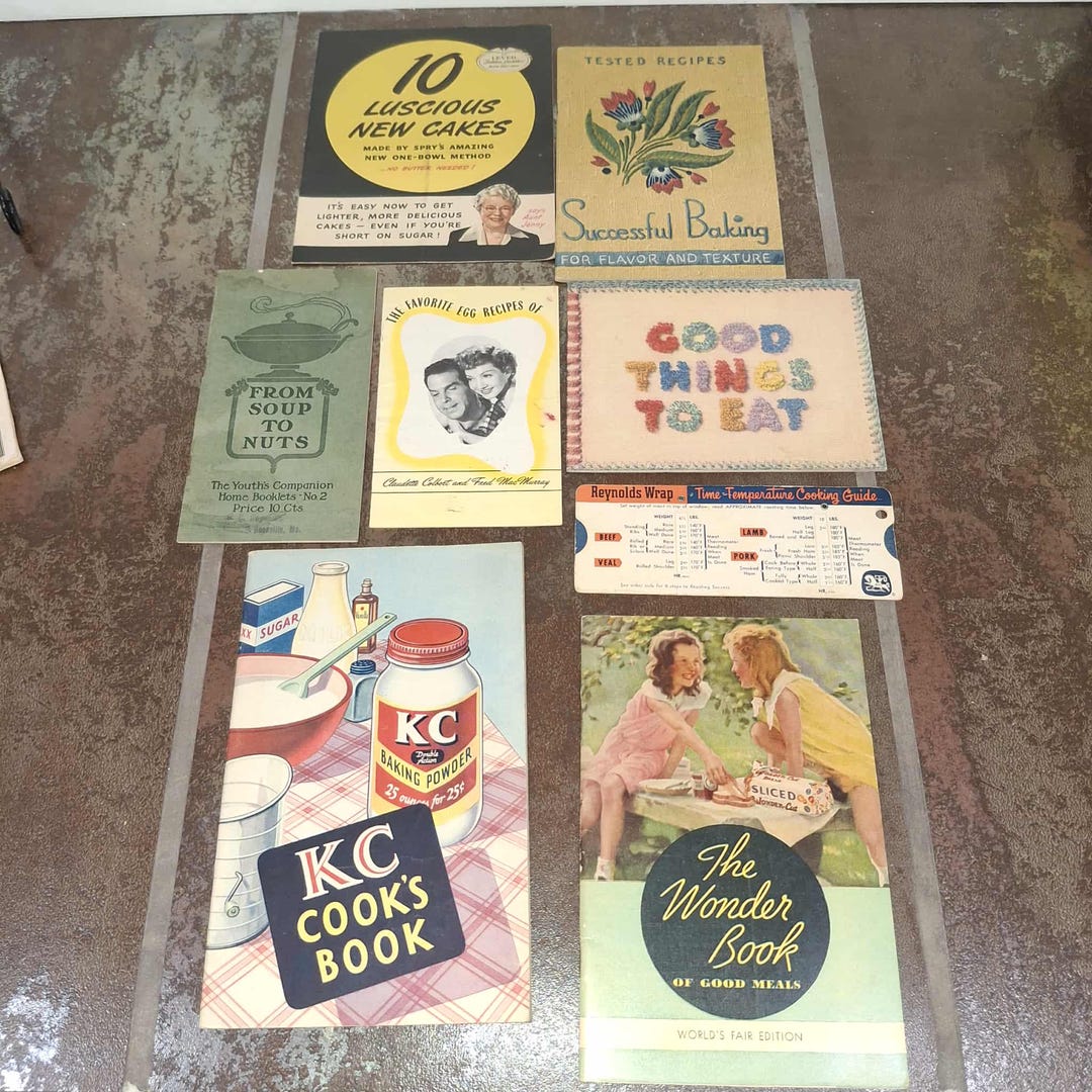 Cookbooks/recipe Pamphlets, 1930s & 1940's the Wonder Book, KC Cook's ...