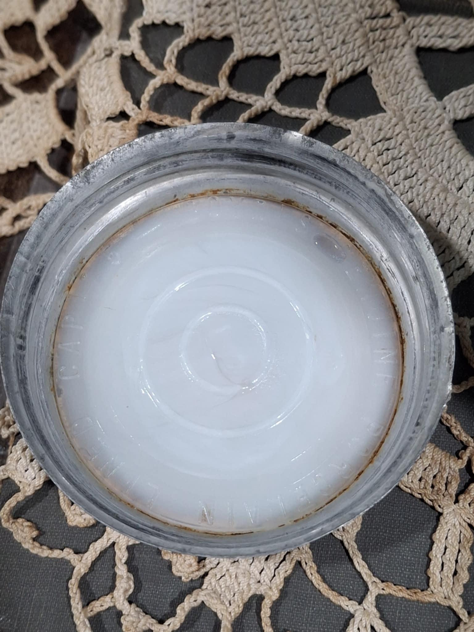 Vintage Half Gallon Size Aqua Ball Mason Jar With Zinc Lid Slope ...