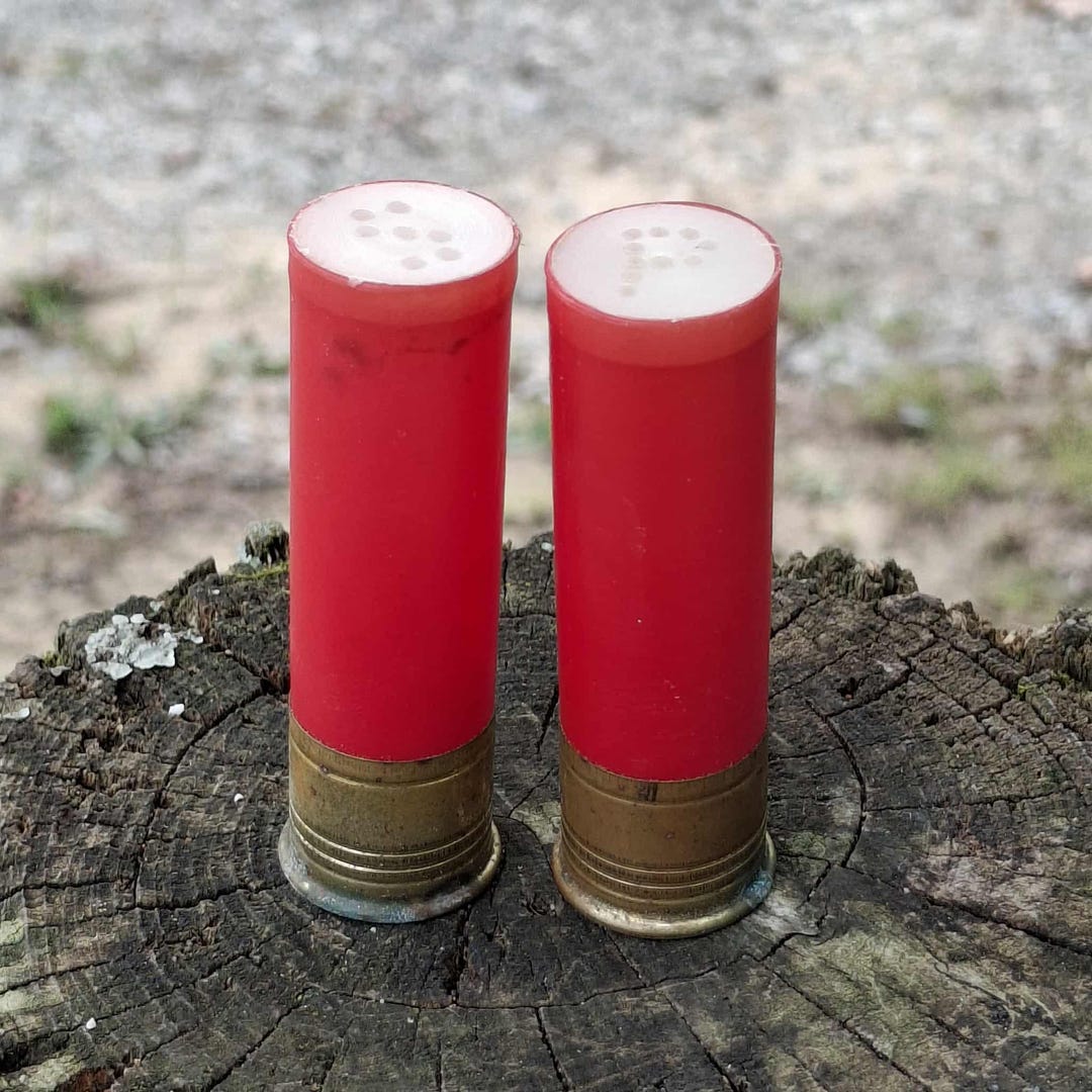 Vintage No 12 Gauge Shotgun Shells Ammo Salt and Pepper Shakers - Etsy
