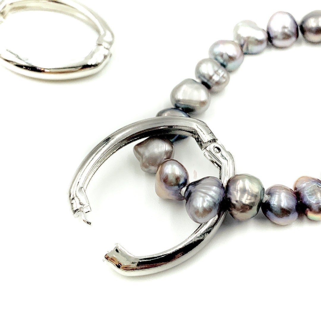 Easy-open Necklace Shortener Clasp 27mm Sterling Silver Plated - Etsy