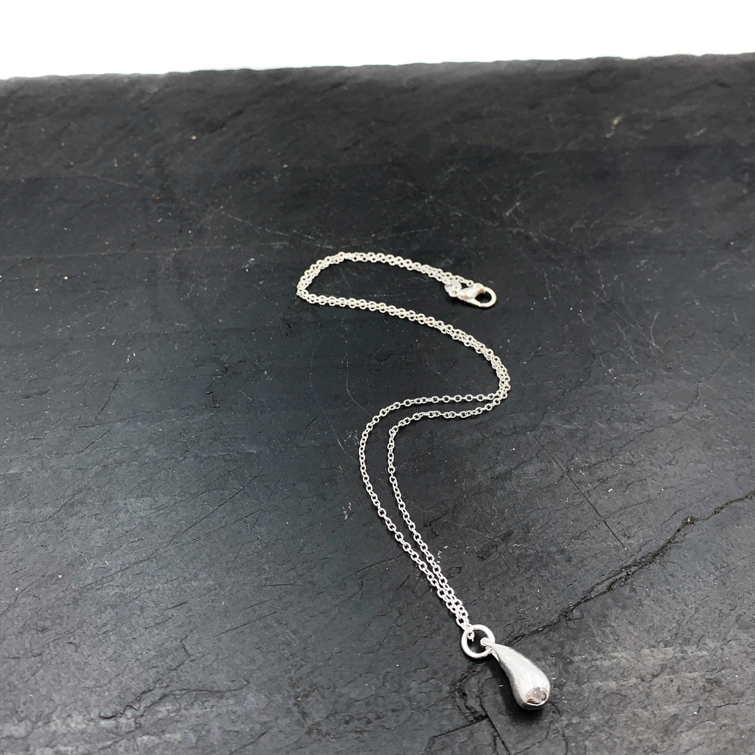 Sterling Silver Tear Drop Earrings - Etsy