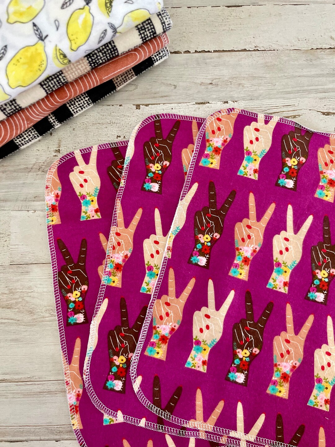 Peace Sign Paperless Towels, Unpaper Towels, Non-paper Towels, Cloth ...