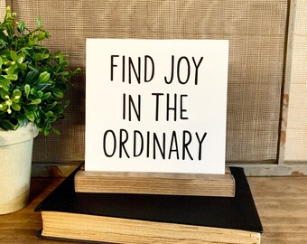 Joy Tabletop Sign - Etsy