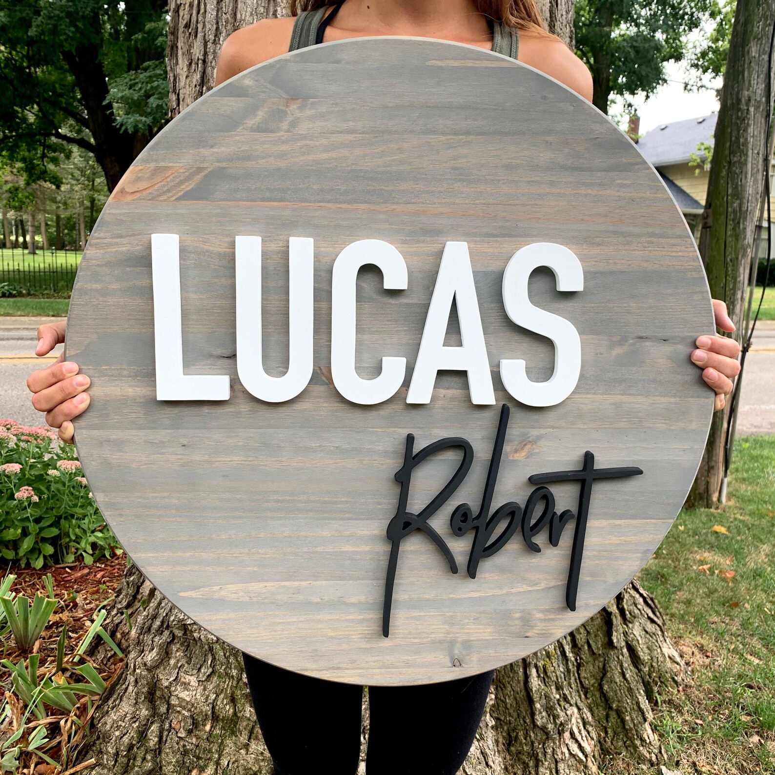 24 Personalized Cursive Word Wood Cutout Cursive Last | Etsy