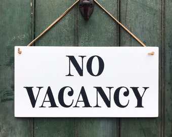 Wood No Vacancy Sign - Etsy