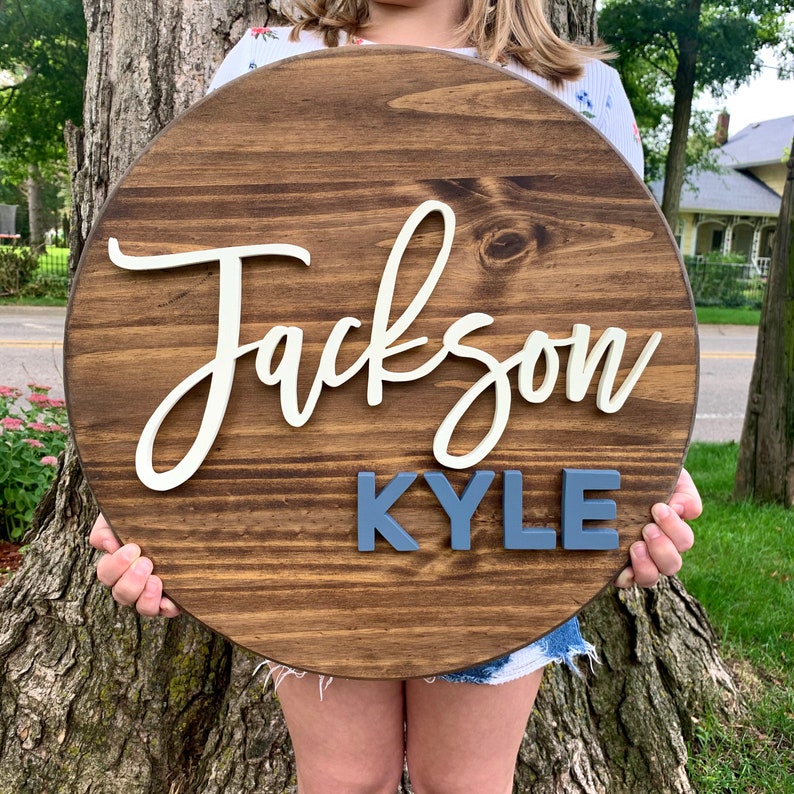 Cursive Writing Wall Word Art In Wood