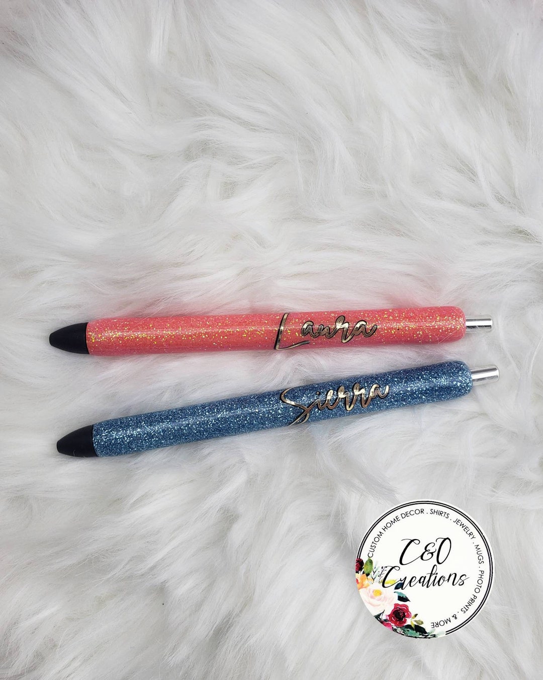 Glitter Pen - Single Color - Custom Pen - Personalized Pen - Inkjoy Gel ...