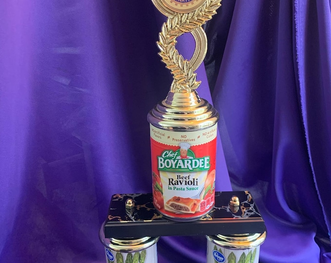 Canned Food Drive Trophy - Etsy