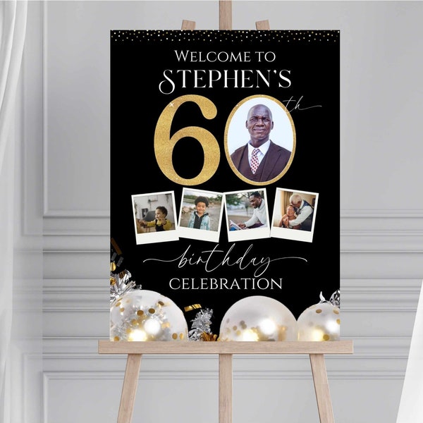 Personalized 60th Birthday Poster Printed - Etsy