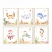 Under the Sea Watercolor Nursery Prints, Nautical Ocean Animal Wall Art ...