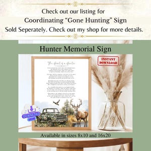 Editable Hunter Fishing Mountain Outdoors Photo Memorial Funeral Prayer ...
