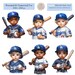 Watercolor Baseball Boy Clipart, Baseball Toddler Baby Clipart, Cute ...
