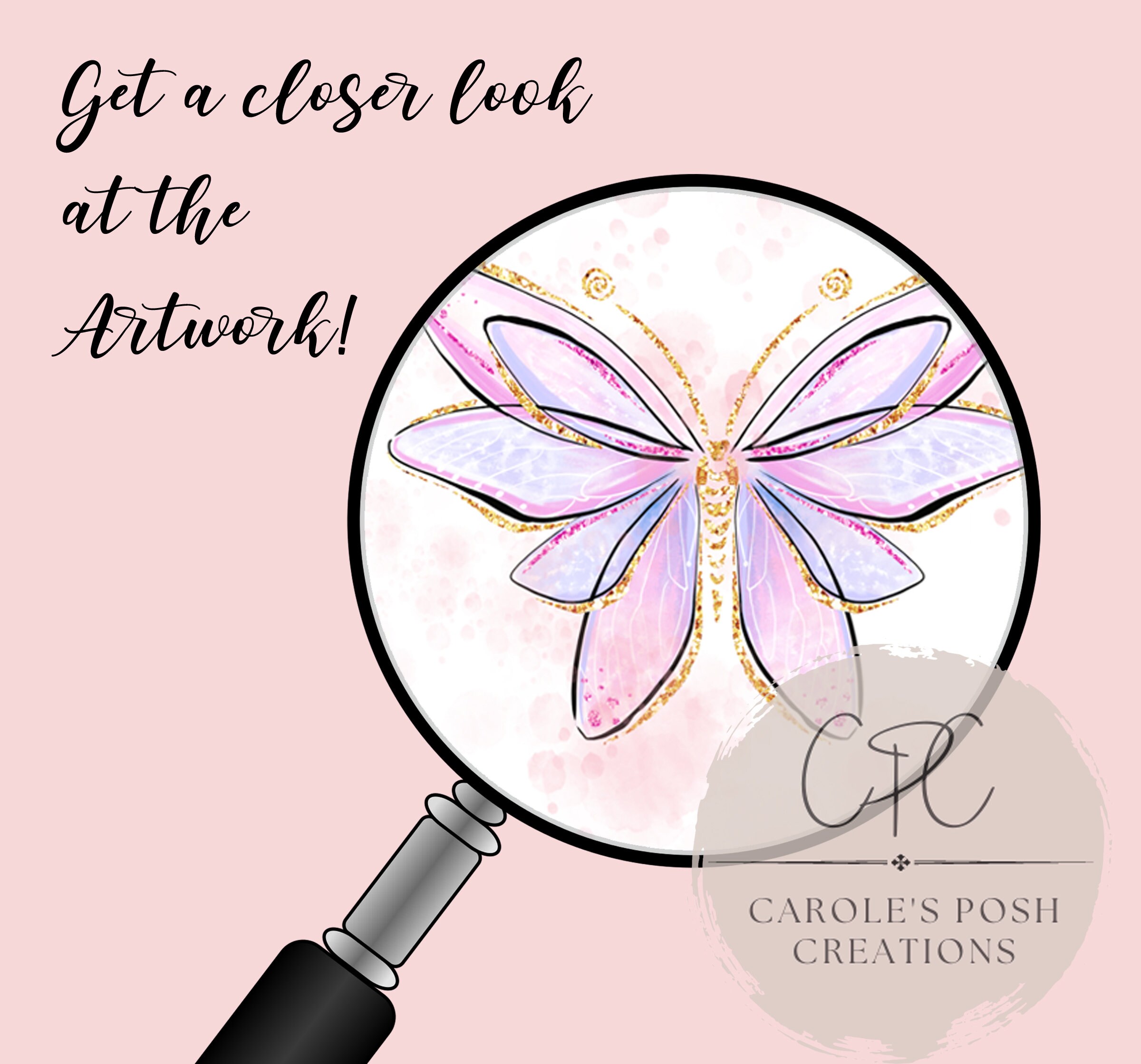 Gold Glitter Butterflies Nursery Closet Dividers, Printable Closet ...
