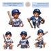 Watercolor Baseball Boy Clipart, Baseball Toddler Baby Clipart, Cute ...