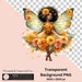 Beautiful Black Birth Month Fairy Clipart, Floral Fairy Clip Art, Birth ...