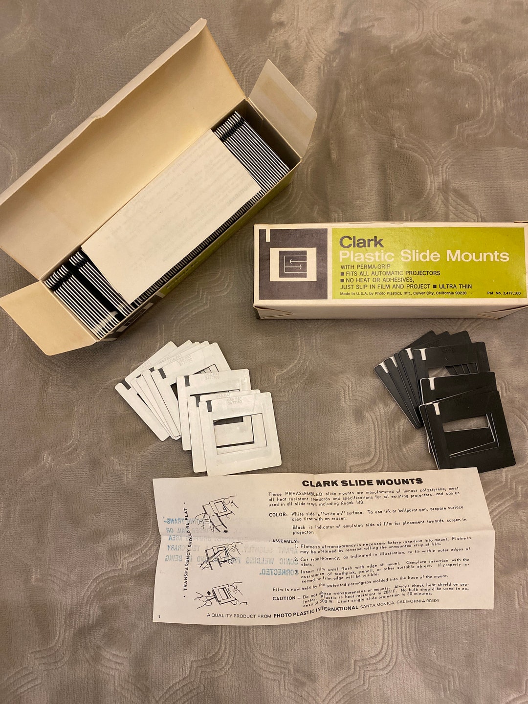 Clark Vintage Plastic Slide Mounts - Etsy