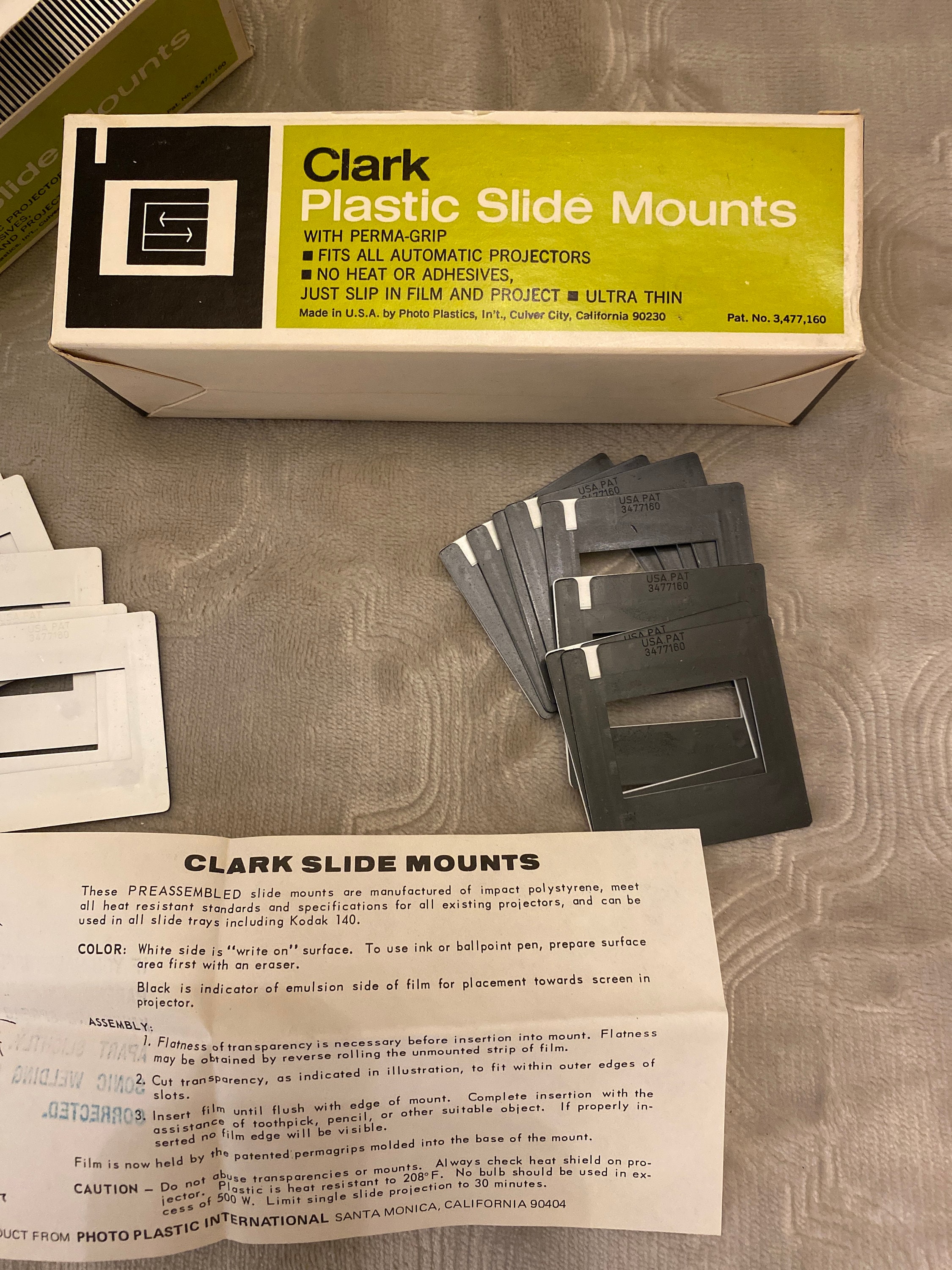 Clark Vintage Plastic Slide Mounts - Etsy
