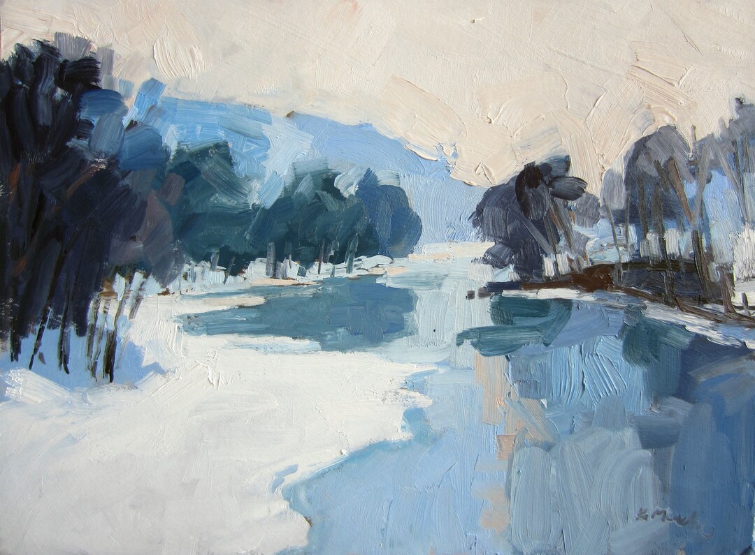 Manayunk Snow, Original Landscape Painting - Etsy