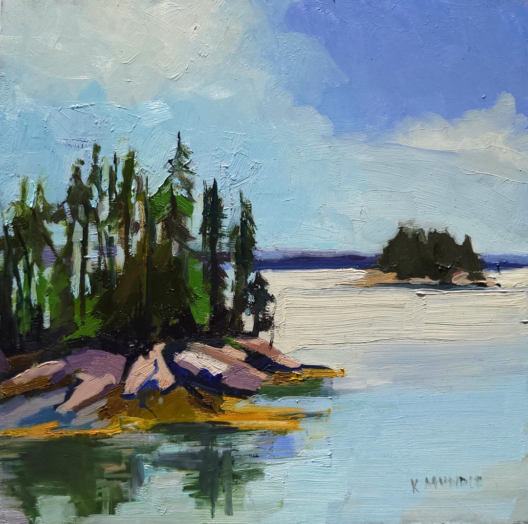 Weir Island stonington Original Oil Painting by Kate Kern Mundie - Etsy