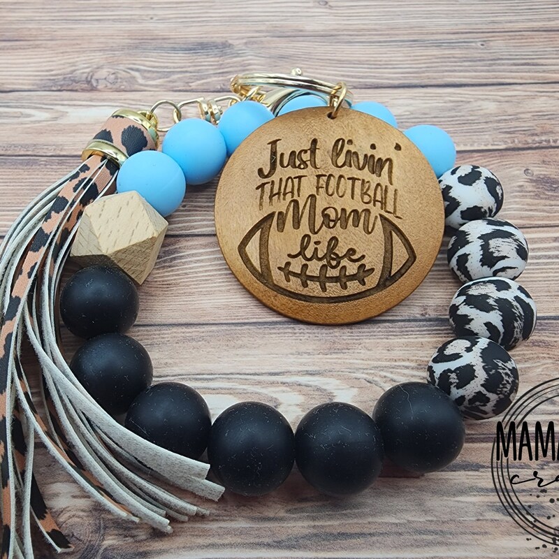 Football Keychain - Etsy