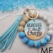 Beaded Wristlet Keychain Beachy Beaches Be Crazy Beach Vibes - Etsy