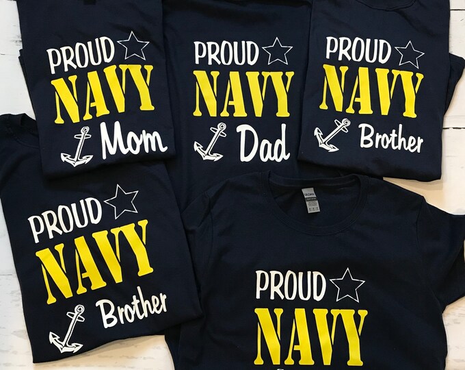US Navy Dad T Shirt - Etsy