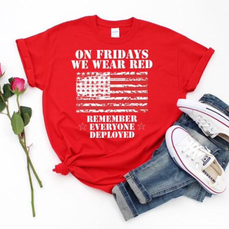 Red Deployment Shirt - Etsy