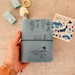 Travel Notebook "trip to Japan" in Real Blue Leather, Passport Size - Etsy