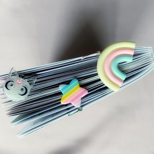 Planner Charm and Paperclip Magic Rainbow - Paperclip Clip Charm ...