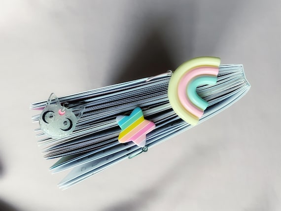Planner Charm and Paperclip Magic Rainbow Paperclip Clip | Etsy