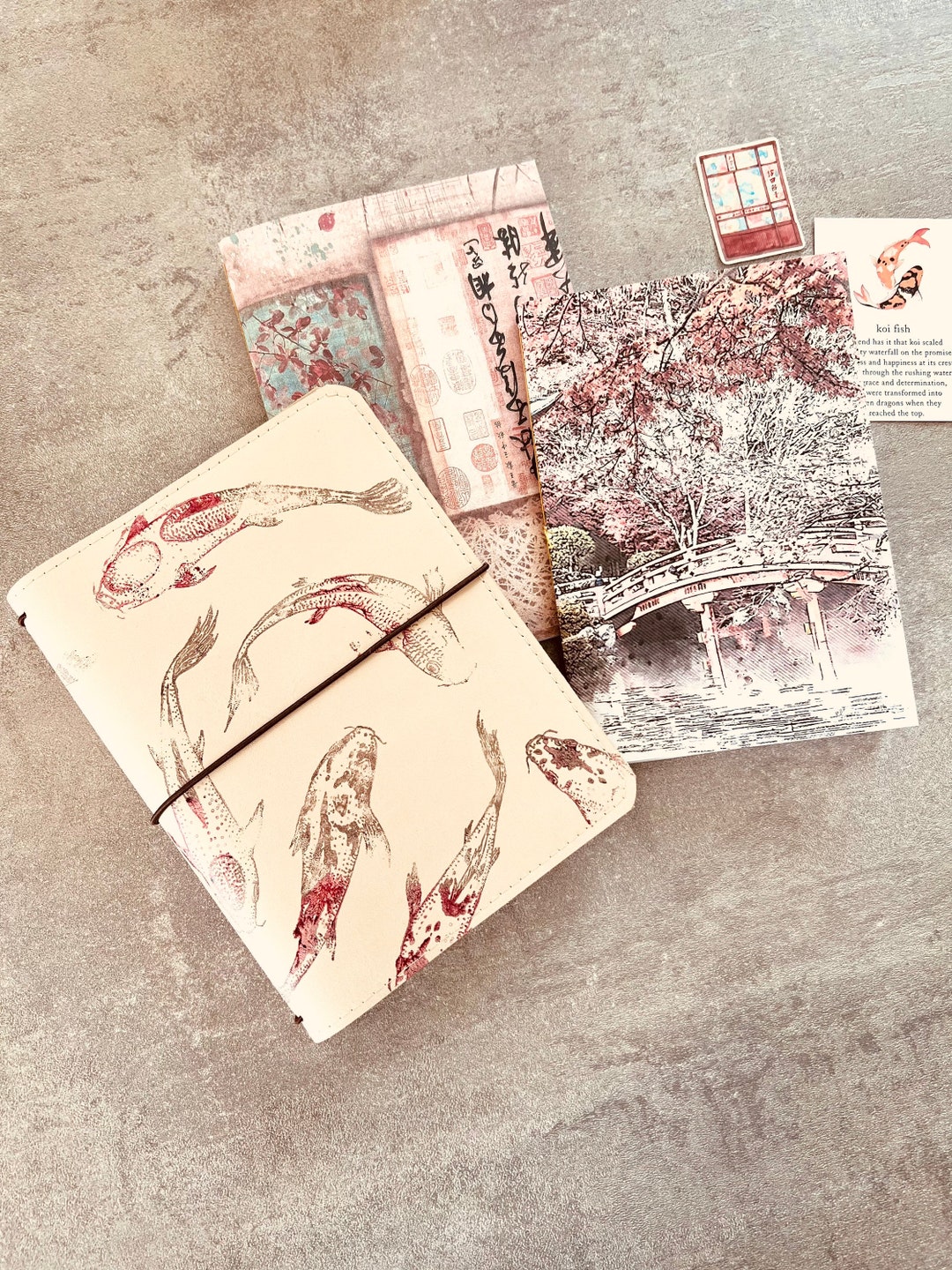 Midori Traveler's Notebook Koi, Japan Lover's Travel Journal - Etsy