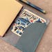 Travel Notebook "trip to Japan" in Real Blue Leather, Passport Size - Etsy