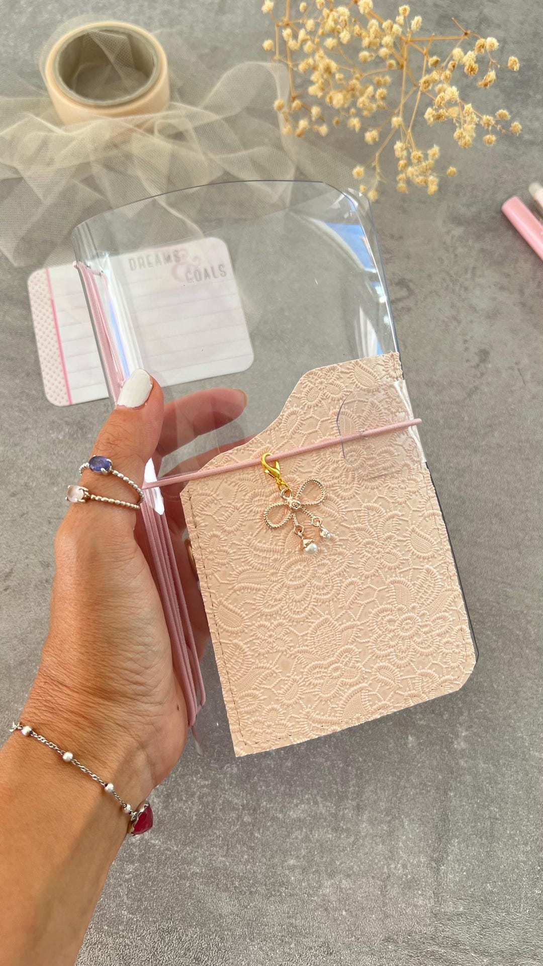 Midori Traveler's Notebook Pvc and Romantic Lace, Clear Planner Cover ...