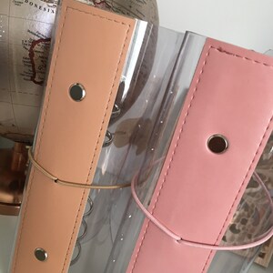 Clear and Fauxleather Ring Bound Cover Tinaplanner - Etsy