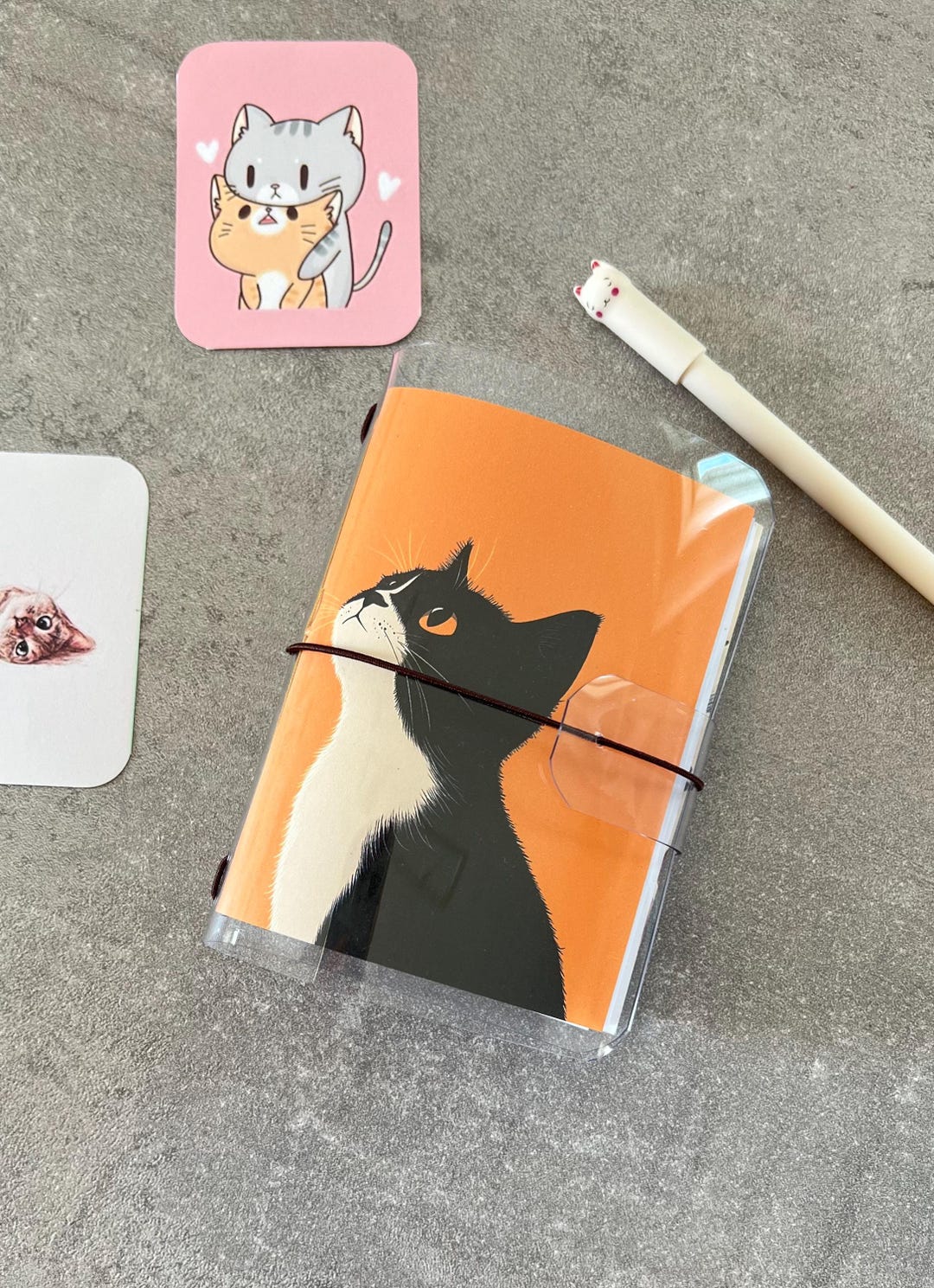 Travel Notebook Pvc, Cat Passport Cover Complete With Insert - Etsy