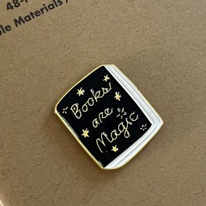 Magnetic Pin for Book Lovers, Magnetic Book Pin - Etsy