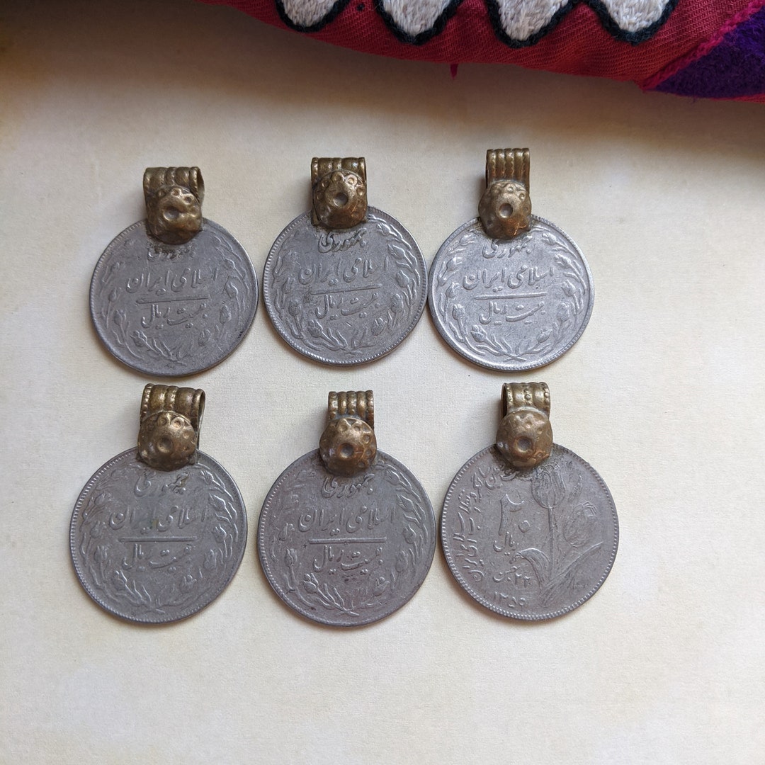 6 Big Similar Vintage Kuchi Tribal Coins 1.25 X 1.5 - Etsy