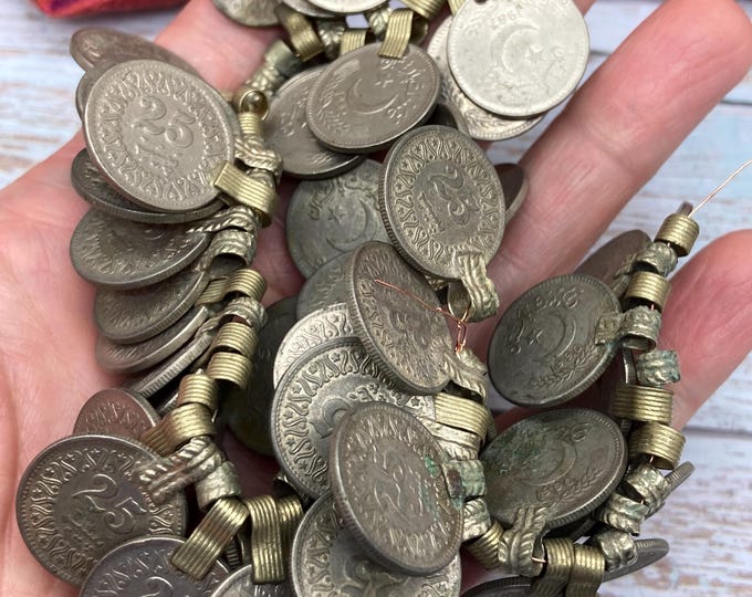 Vintage Kuchi Tribal Coins Belly Dance XS Coins 78 Pieces (18803) - Etsy