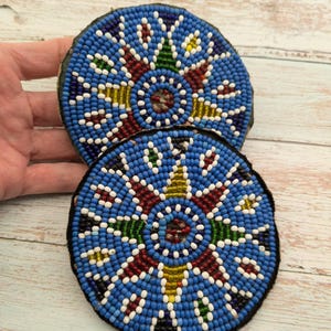 Vintage Balochi Tribal Beaded Patches Matching Pair 3.5 Wide 17156 - Etsy