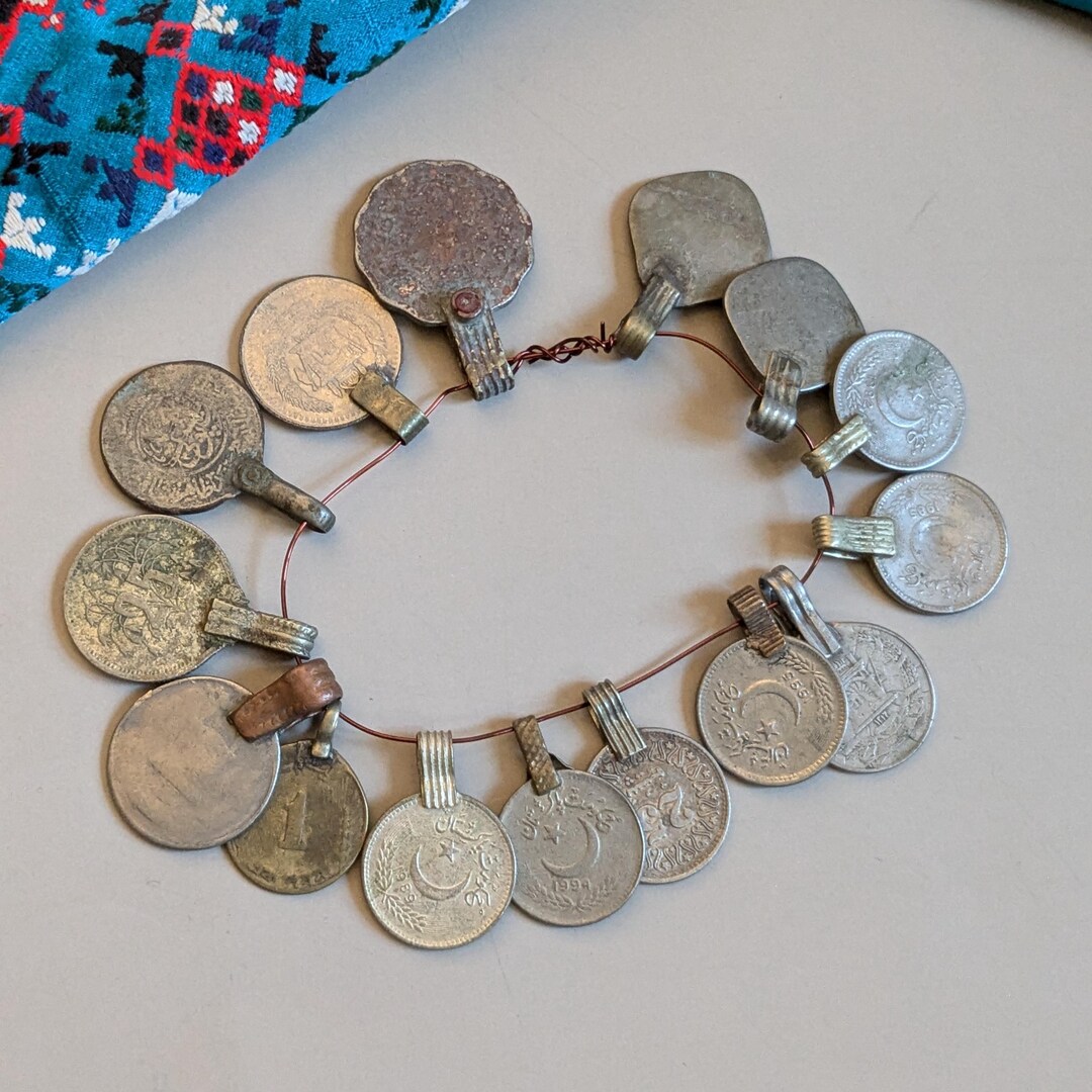 Assorted Mix Vintage Kuchi Tribal Coins 14 Pieces Afghan Pakistani ...