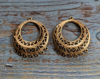 Filigree Hoops - Etsy