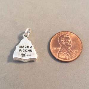MACHU PICCHU .925 Sterling Silver Charm Pendant Peru Inca City Cusco ...