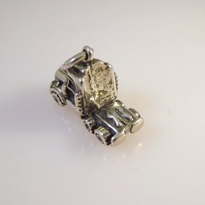SEMI TRUCK CAB .925 Sterling Silver 3-D Charm Pendant Trailer Trucker ...